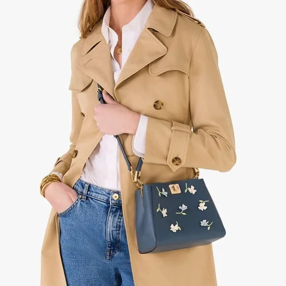 kate spade | Bags | Kate Spade Phoebe Applique Small Top Handle ...